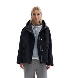 Marc O'Polo Outdoorjacke MARC O'POLO "aus Organic Cotton-Twill", Damen, Gr. 36, deep night blau, Obermaterial: 100% Baumwolle; Futter: 100% Baumwolle, unifarben, relaxed fit, normaler Saum, Jacken Outdoorjacke