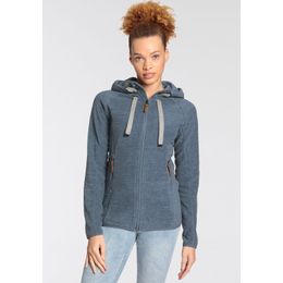 Polarino sheego Gro&szlig;e Gr&ouml;&szlig;en Fleecejacke, blau, Gr&ouml;&szlig;e 48 - Damen