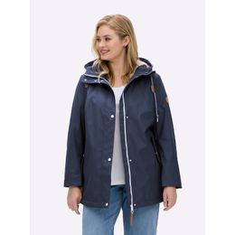 sheego Gro&szlig;e Gr&ouml;&szlig;en Jacke mit Teddy-Futter, marine, Gr&ouml;&szlig;e 46 - Damen