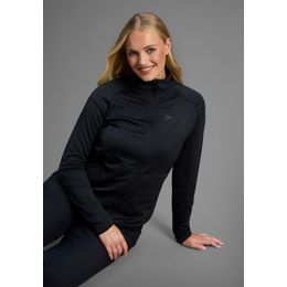 Maier Sports sheego Gro&szlig;e Gr&ouml;&szlig;en Fleecejacke, black, Gr&ouml;&szlig;e 46 - Damen