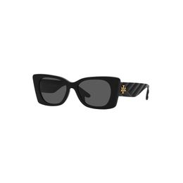 Tory Burch Sonnenbrille Herren Gr&ouml;&szlig;e 52 gold / schwarz