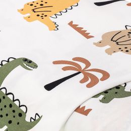 buttinette Baumwoll-Jersey &bdquo;Dinos&ldquo; mit Elasthan, natur-color