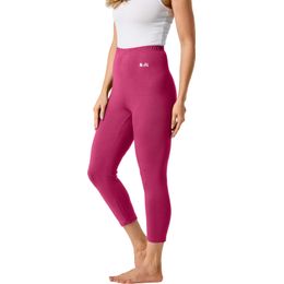 feel good Damen Leggings 3/4-lang, fuchsia, Gr&ouml;&szlig;e 36/38