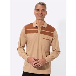 WITT Herren Poloshirt, camel-cognac, Gr&ouml;&szlig;e 56/58