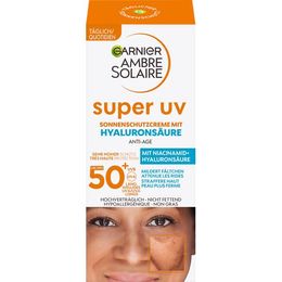GARNIER AMBRE SOLAIRE Sonnencreme Gesicht super UV Anti-Age, LSF 50+