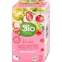 Kindertee, Fr&uuml;chte mit Apfel & Hagebutte (20 Beutel), ab 3 Jahren dmBio