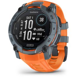 Garmin Instinct 3 Solar 50 mm Sportuhr - Gr&ouml;&szlig;e Einheitsgr&ouml;&szlig;e - orange