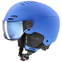 Uvex Rocket Jr. Visor Helm Kinder - Gr&ouml;&szlig;e 51-55 - blau