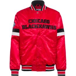 starters Starter Chicago Blackhawks Bomberjacke Herren - Gr&ouml;&szlig;e M - rot