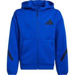 Adidas ZNE Sweatjacke Kinder - Gr&ouml;&szlig;e 140 - blau