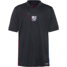 Nike FC Barcelona 24-25 ausw&auml;rts Teamtrikot Kinder - Gr&ouml;&szlig;e 128/134 - schwarz