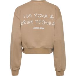 Another Cotton Lab Yoga Tequila Sweatshirt Damen - Gr&ouml;&szlig;e XL - beige