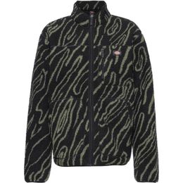 Dickies Mount Hope Printed Fleecejacke Herren - Gr&ouml;&szlig;e XL - schwarz
