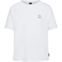 Kleinigkeit Eggstra Smile T-Shirt Damen - Gr&ouml;&szlig;e M - wei&szlig;