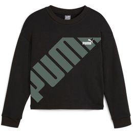 Puma POWER Sweatshirt M&auml;dchen - Gr&ouml;&szlig;e 176 - schwarz