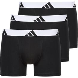 Adidas Trunk 3PK Unterhose Herren - Gr&ouml;&szlig;e S - schwarz