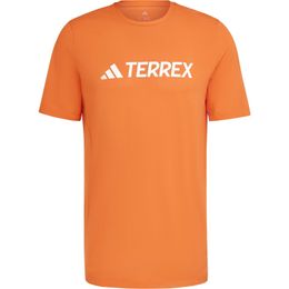 Adidas MULTI TECH Funktionsshirt Herren - Gr&ouml;&szlig;e S - orange
