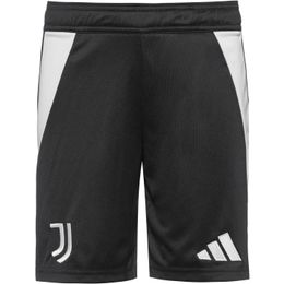 Adidas Juventus Turin 24-25 Heim Fu&szlig;ballshorts Kinder - Gr&ouml;&szlig;e 152 - schwarz