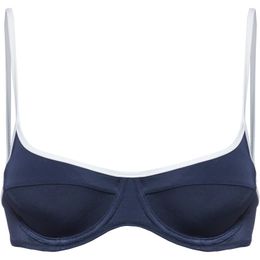 Tommy Hilfiger Bikini Oberteil Damen - Gr&ouml;&szlig;e 80 / B - blau