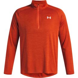 Under Armour Tech Textured Funktionsshirt Herren - Gr&ouml;&szlig;e S - orange