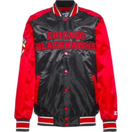 starters Starter Chicago Blackhawks Bomberjacke Herren - Gr&ouml;&szlig;e S - schwarz