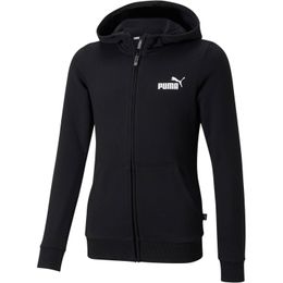 Puma ESSENTIALS Sweatjacke M&auml;dchen - Gr&ouml;&szlig;e 116 - schwarz