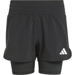 Adidas ALL SPORTS PACER NXT 2IN1 Funktionsshorts M&auml;dchen - Gr&ouml;&szlig;e 128 - schwarz