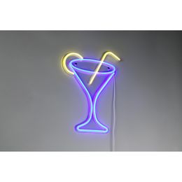 REALITY LEUCHTEN LED-Neon-Wandleuchte 'Cheers' transparent 32,5 x 43 x 1,6 cm