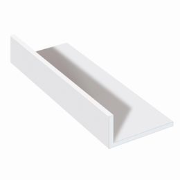 Roro PVC Winkelleiste starr wei&szlig; 100 x 2,5 x 4,0 cm