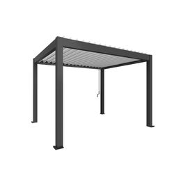 BioHort Pergola dunkelgrau metallic/wei&szlig; 3,5 x 3 m
