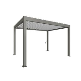 BioHort Pergola quarzgrau metallic/wei&szlig; 4 x 3 m