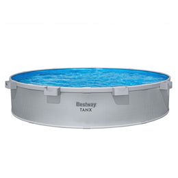 Bestway Stahlwandpool-Set 'Tanx ' grau mit Filterpumpe &Oslash; 305 x 61 cm
