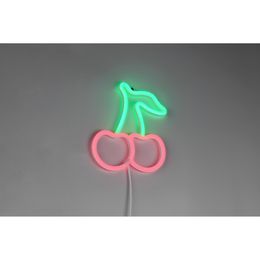REALITY LEUCHTEN LED-Neon-Wandleuchte 'Cerise' transparent 19,5 x 22 x 1,6 cm