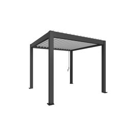 BioHort Pergola dunkelgrau metallic/wei&szlig; 3 x 3 m