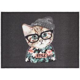 toom Sauberlaufmatte 'Cat Style' mehrfarbig 39 x 58 cm