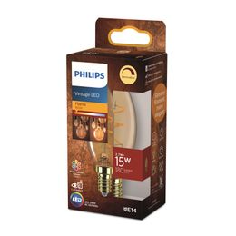 Philips LED-Lampe 'Amber' kerzenform E14 15 W 180 lm dimmbar