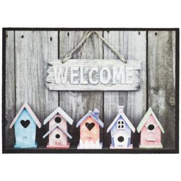 toom Sauberlaufmatte 'Welcome Home' mehrfarbig 39 x 58 cm
