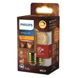 Philips LED-Lampe 'Amber' tropfenform E27 15 W 180 lm dimmbar