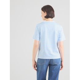 Vila T-Shirt 'VINora' Damen Gr&ouml;&szlig;e L himmelblau / wei&szlig;