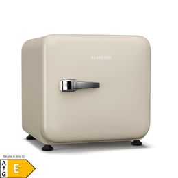 Klarstein Audrey Evo Mini K&uuml;hlschrank 43L Retro-Design leise kompakt 3 Farben Creme 43 Liter