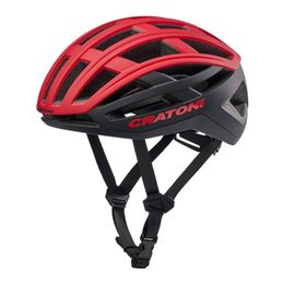 Cratoni Rennrad-/ Gravel Fahrradhelm C-AirLite, rot/schwarz