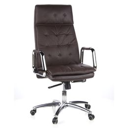 hjh OFFICE Profi Chefsessel VILLA 20 Leder mit Armlehnen