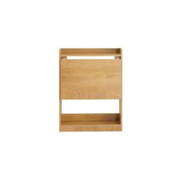 sobuy Schreibtisch mit 1 Regal Holzfarbe 63x20x82cm Funktional