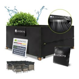 Juskys Gartenm&ouml;bel Abdeckplane 250 x 250 x 90 cm - winterfest, wasserdicht, UV-Schutz, Schutzh&uuml;lle