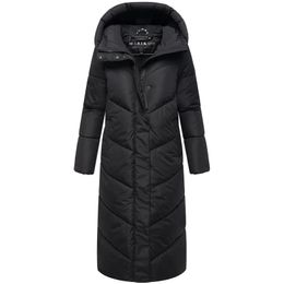 Marikoo Damen Wintermantel langer Parka Steppmantel warm gef&uuml;ttert mit Kapuze Anorak Winterjacke wasserabweisend &Uuml;bergangsjacke Ranjaa