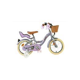 VOLARE Kinderfahrrad Blossom 14 Zoll ohne R&uuml;cktrittbremse, lila
