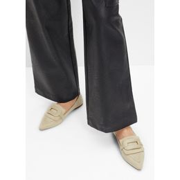 bonprix Loafer mit Schnalle, gr&uuml;n, Gr.40, Eleganter Loafer mit gro&szlig;er Schnalle, aus Vegan