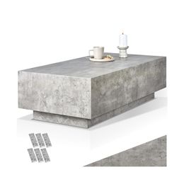 TecTake&reg; Couchtisch, minimalistisches Design, solider Standfu&szlig; f&uuml;r hohe Stabilit&auml;t, inkl. Bodenschoner, Belastbarkeit 45 kg