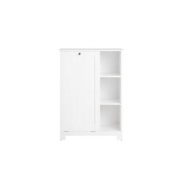 sobuy Badezimmerschrank mit einer T&uuml;r Wei&szlig; 60x38x85cm Funktional