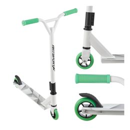 ArtSport Stunt Scooter Futuristic - Trick Roller f&uuml;r Kinder & Jugendliche - Tretroller Wei&szlig; Grau